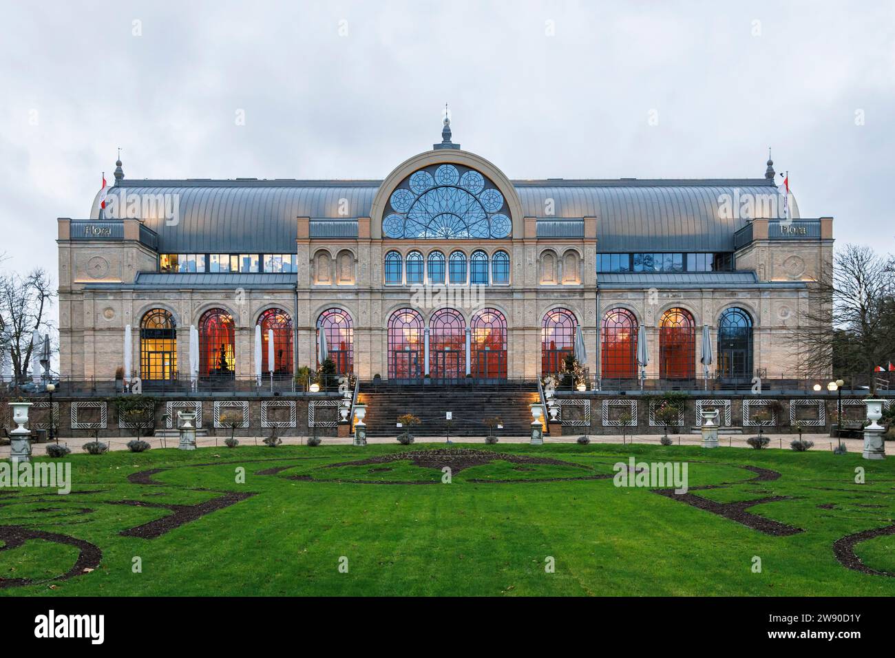 the main building of the Flora (Palais im Park) in the Botanical Garden ...