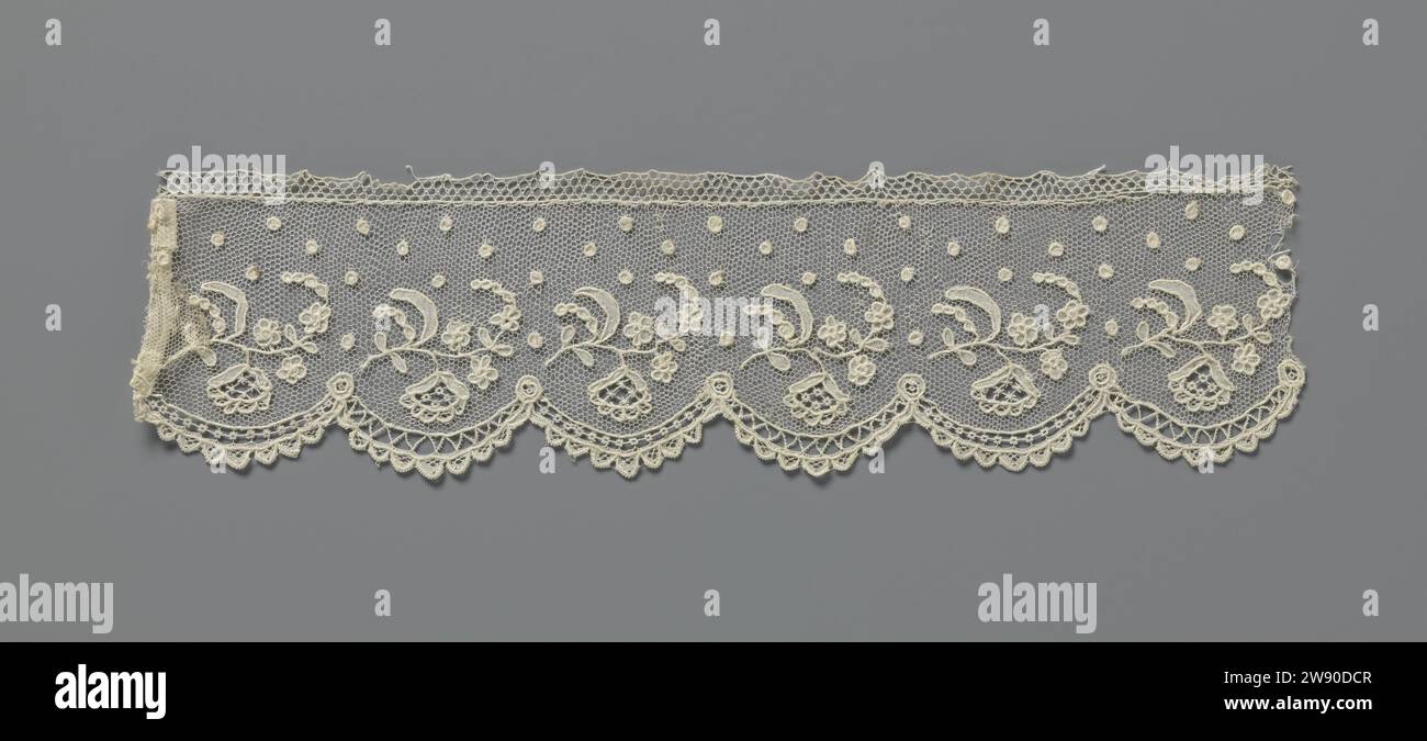 Strip of needle side with fan flower in Bogenslingers, Anonymous, c ...