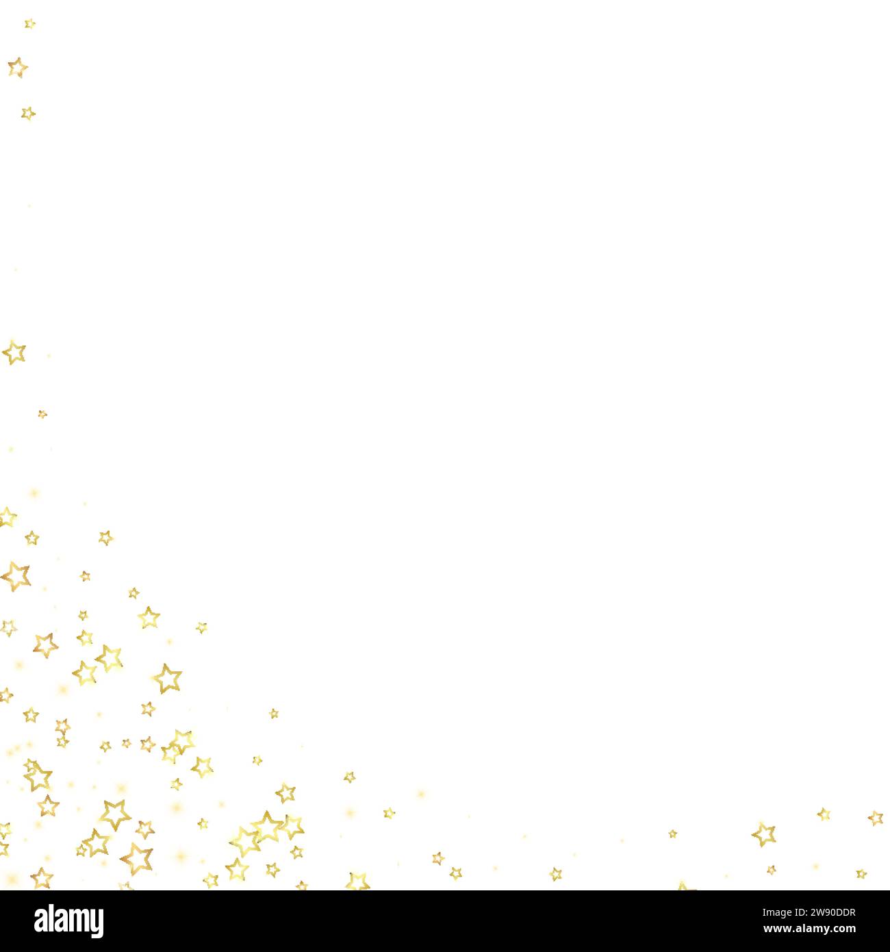 Golden silver falling stars Cut Out Stock Images & Pictures - Alamy