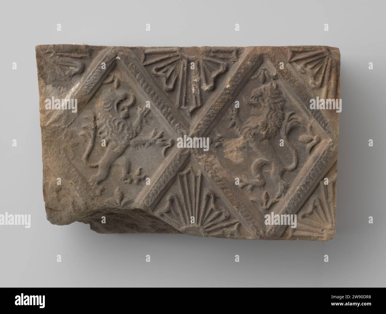 Two standing lions in Ruiten., Anonymous, 1500 - 1700 Rectangular ...
