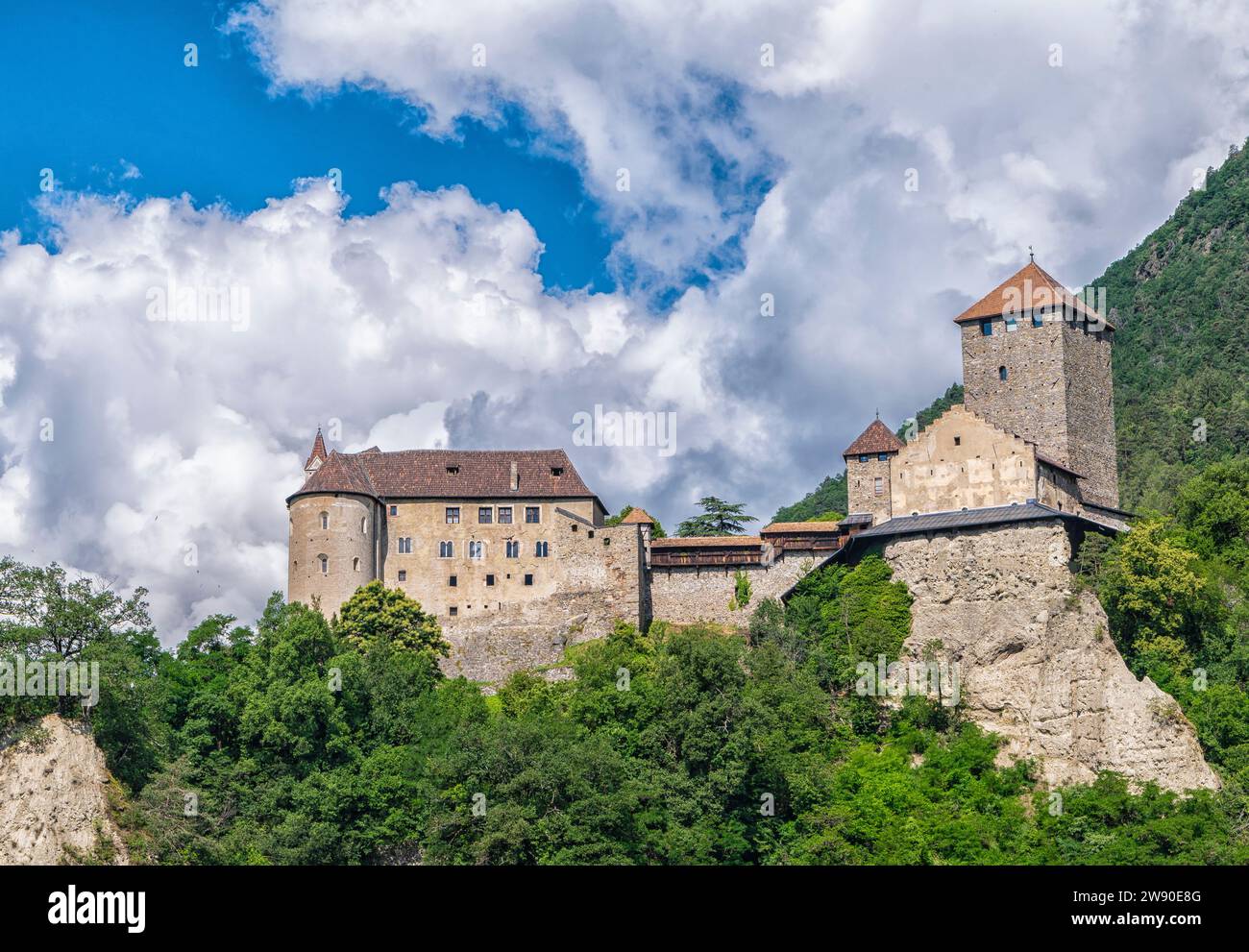 Tyrol Castle in South Tyrol. The Castle is home to the South Tyrolean ...