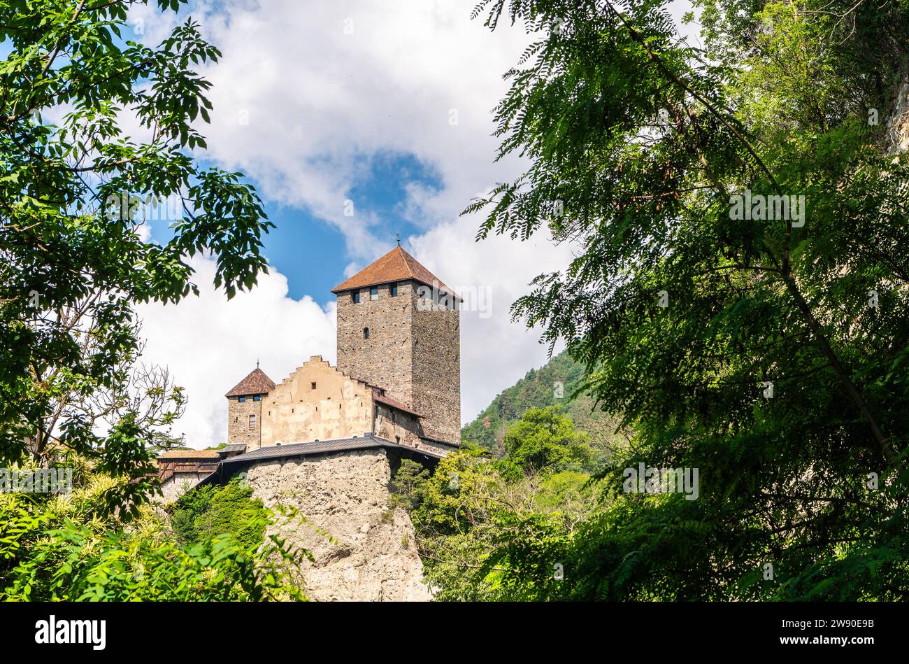 Tyrol Castle in South Tyrol. The Castle is home to the South Tyrolean ...