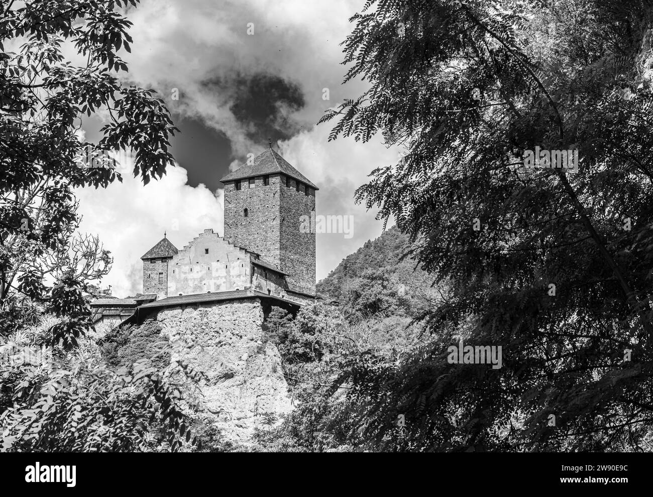 Tyrol Castle in South Tyrol. The Castle is home to the South Tyrolean ...