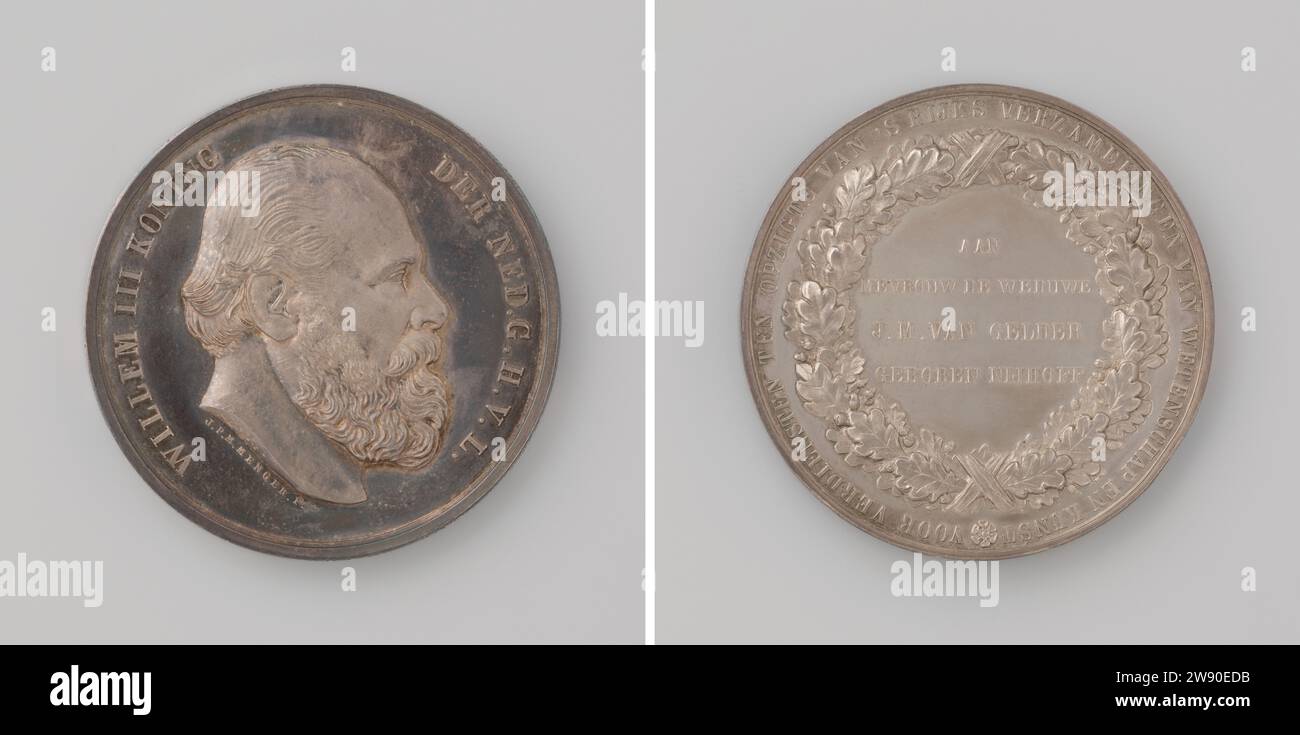 Medal of honour awarded to Mrs J.M. van Gelder-Nijhoff for bequeathing ...