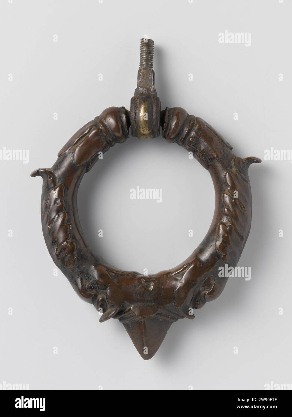 Torch holder, c. 1500 sculpture Florence bronze (metal Stock Photo - Alamy