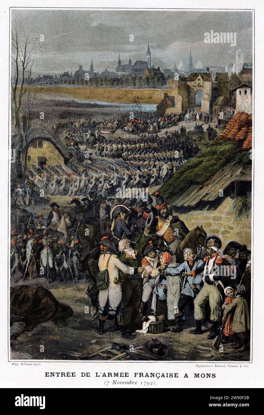 entrée de l'armée française à Mons, 7 novembre 1792 Stock Photo - Alamy