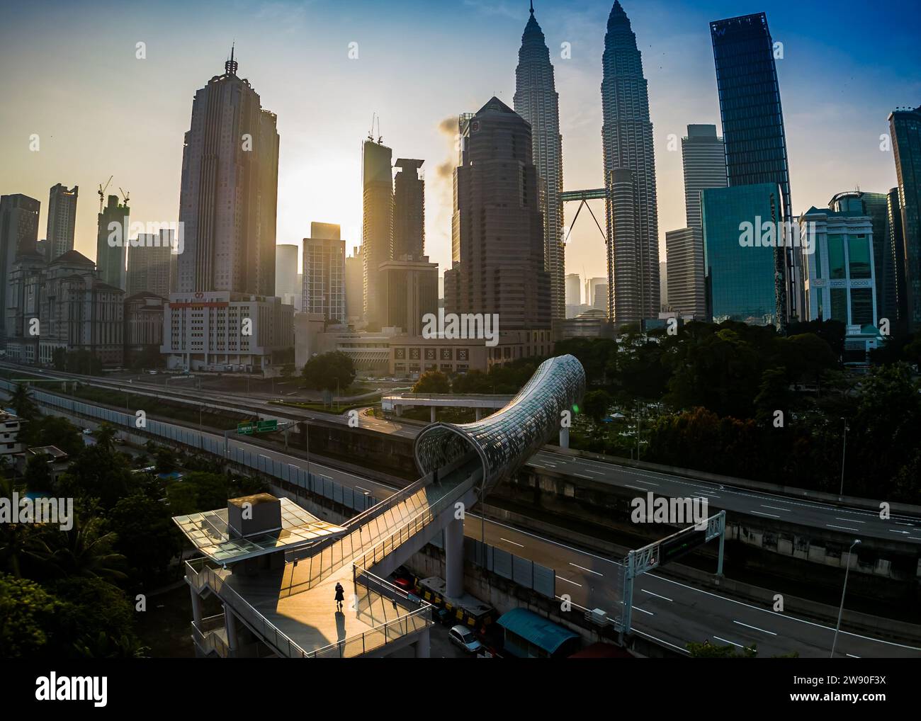 Saloma bridge during sunrise Stock Photo - Alamy