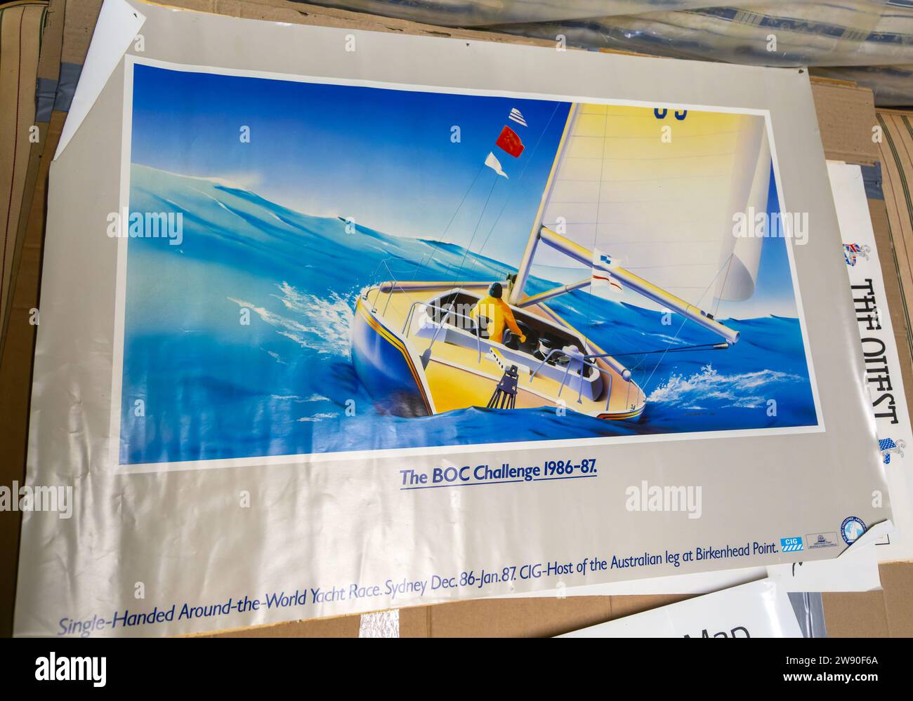 Pile of vintage posters on sale at auction - poster for the BOC ...