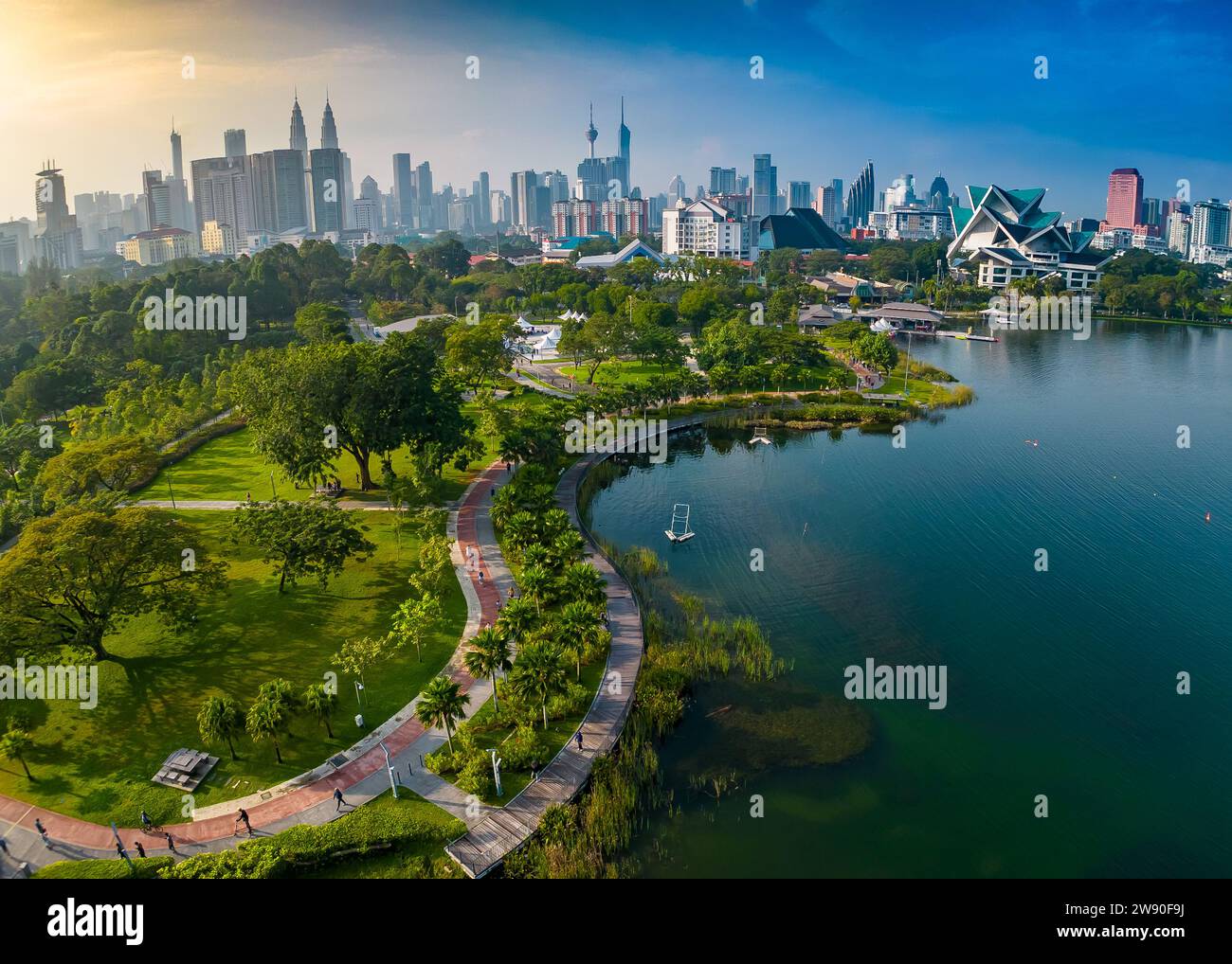 Titiwangsa recreational park arieal view Stock Photo - Alamy