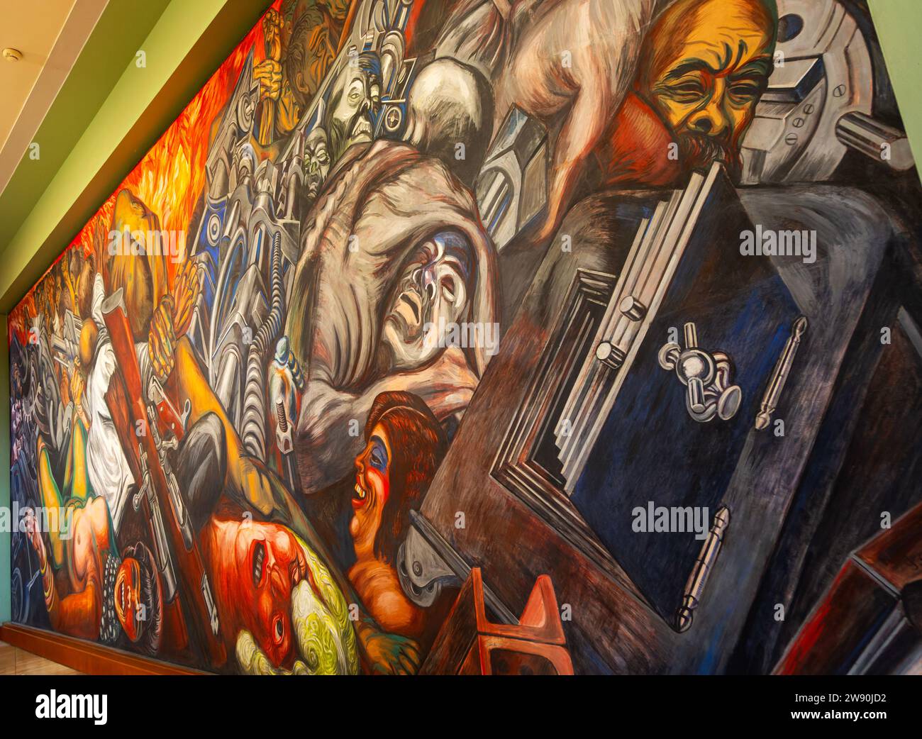 Detail 'Katharsis' 1934 mural by Jose Clemente Orozco ( 1883-1949 ...