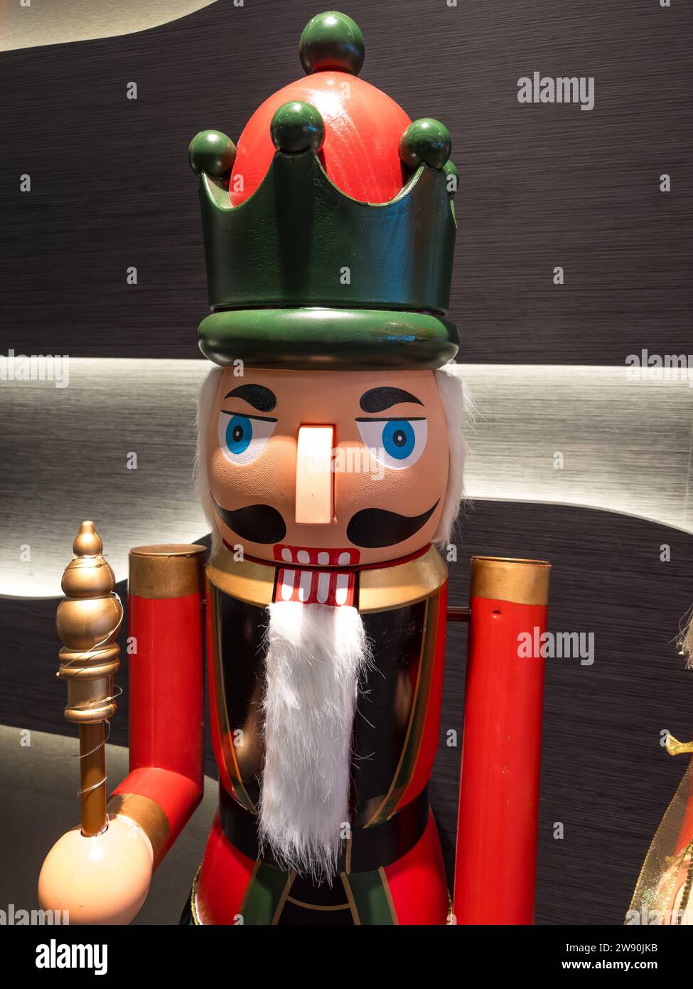 9 December 2023: Nutcracker figure made of wood at Christmas ...