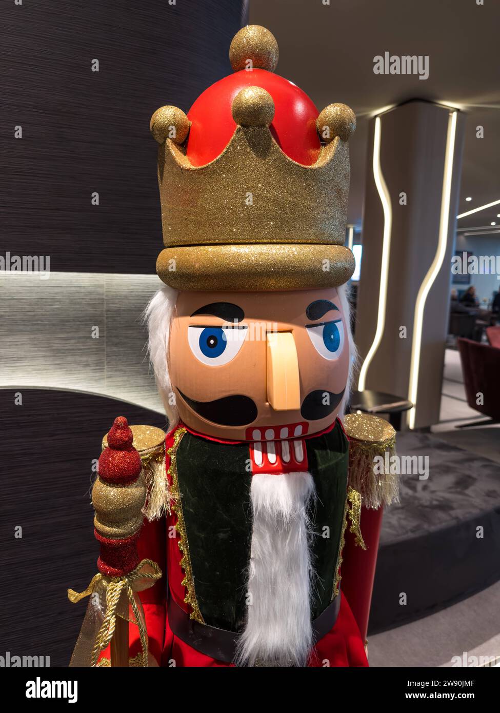9 December 2023: Nutcracker figure made of wood at Christmas ...