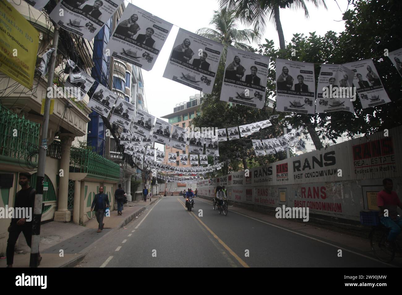 Dhaka Bangladesh 23 December 2023,The election campaign for the 12th parliamentary elections has ...