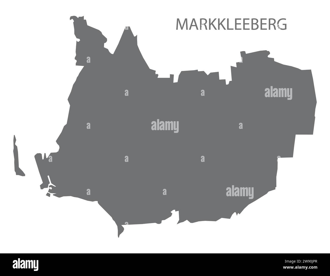 Markkleeberg German city map grey illustration silhouette shape Stock ...