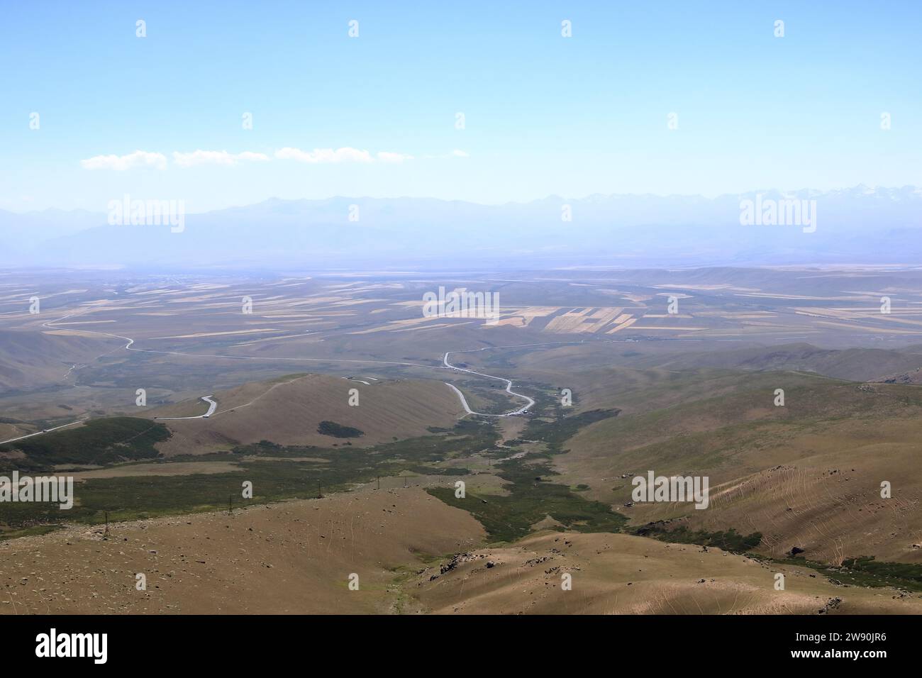 View of Too-Ashuu pass near Bishkek, Kyrgyzstan, Central Asia Stock ...