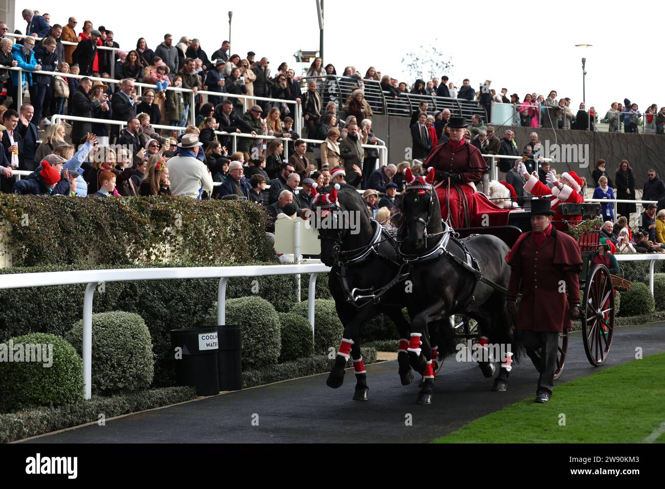 A Christmas Parade prior to racing on day two of the Howden Christmas ...