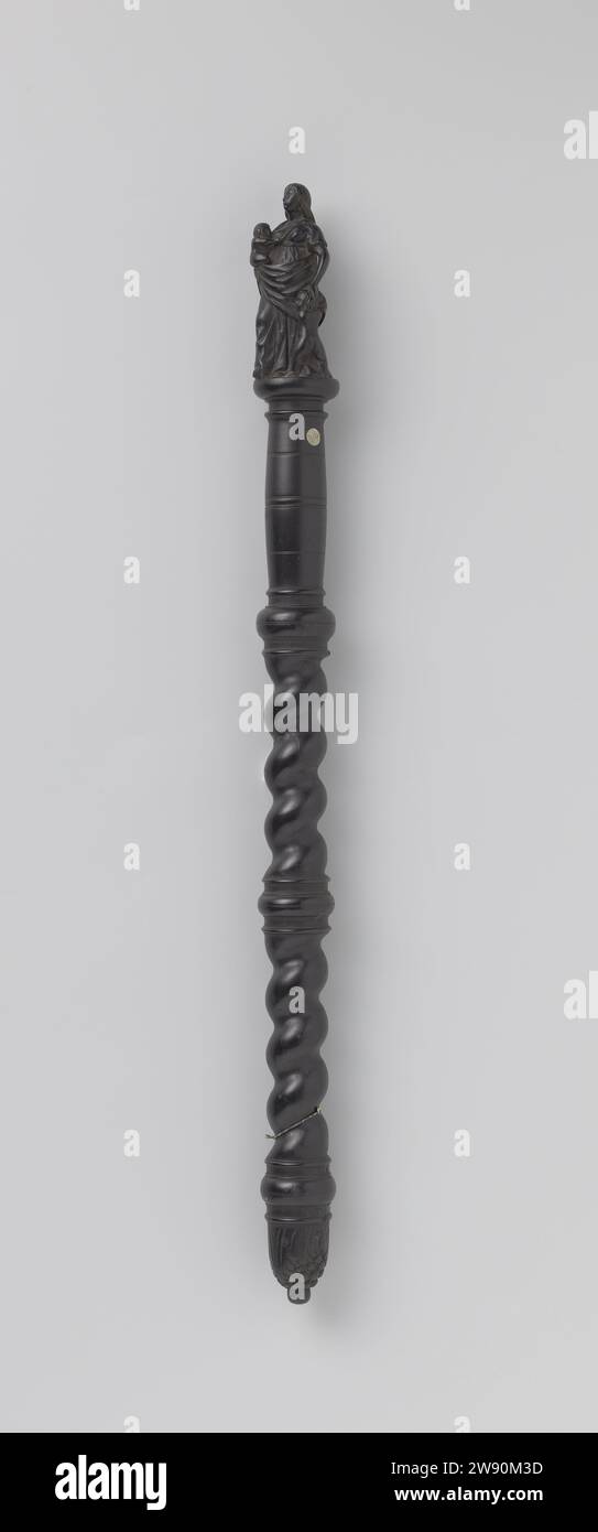 Staff of the messenger of a charity, Anonymous, 1600 - 1699 Ebbenhouten ...