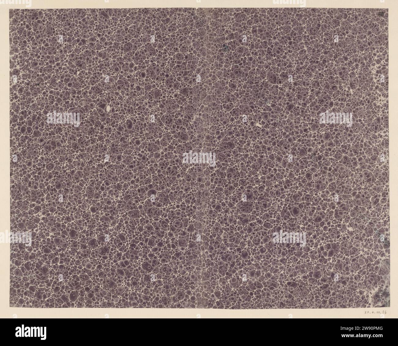 Ring Roiebelmarmer in Purple, Anonymous, 1700 - 1850 marbled paper ...