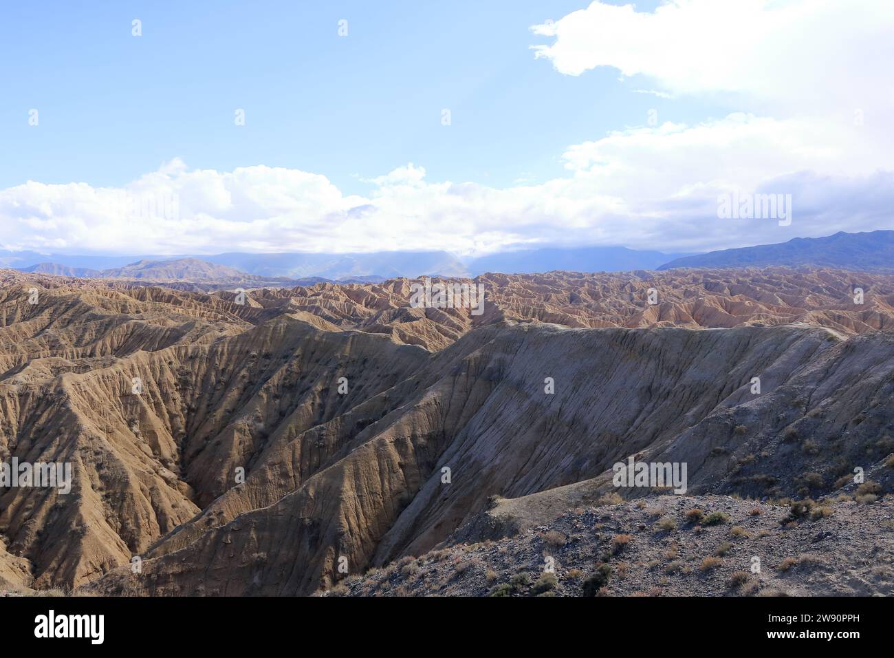 the rock formations at the Issyk Kul Lake in Aksai, Aksay, Kyrgyzstan ...