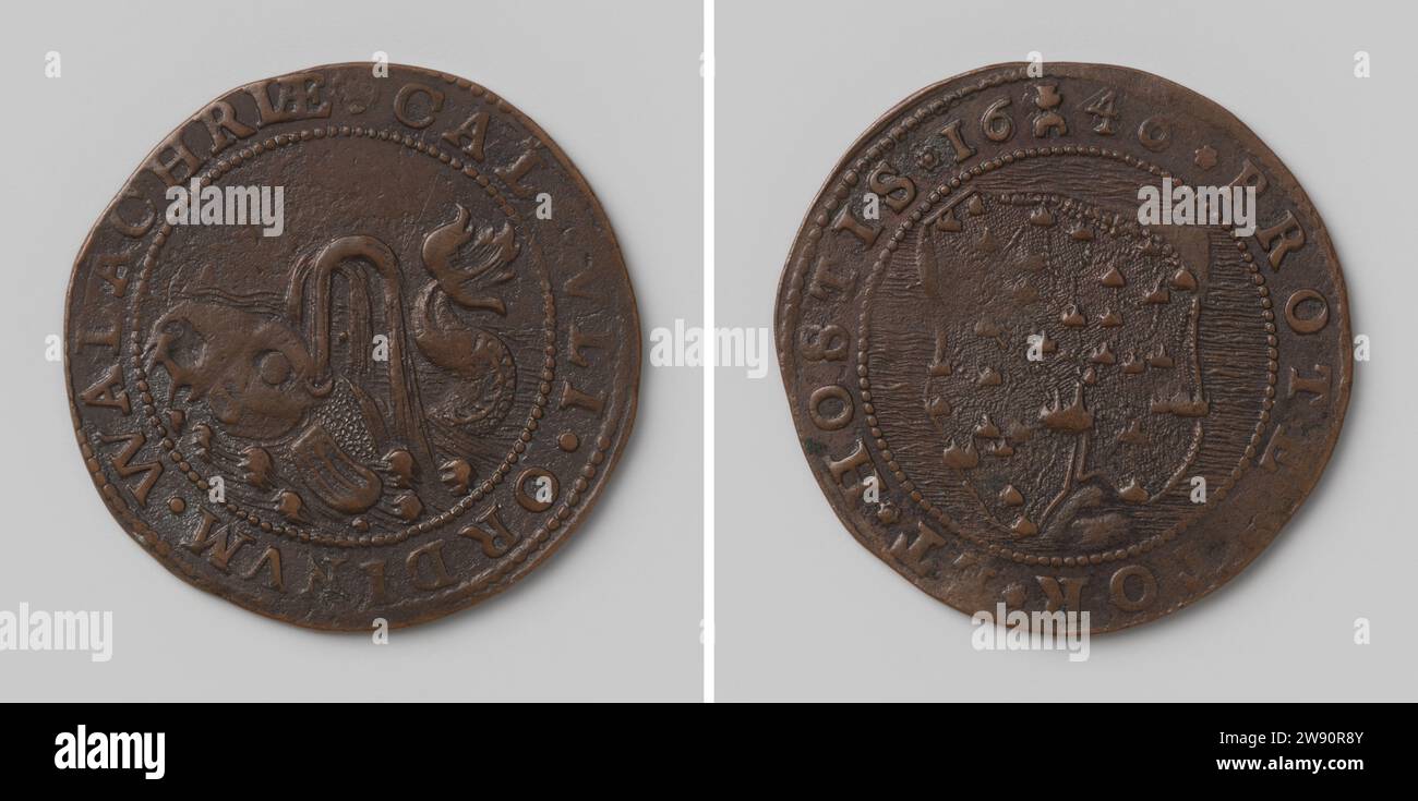 States of Walcheren, Johannes Looff (attributed to), 1646 live Copper ...