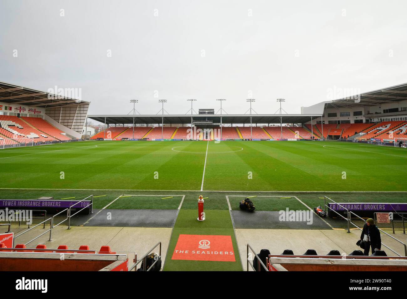 Blackpool, UK. 23rd Dec, 2023. A general view of Bloomfield Rd Stadium ...