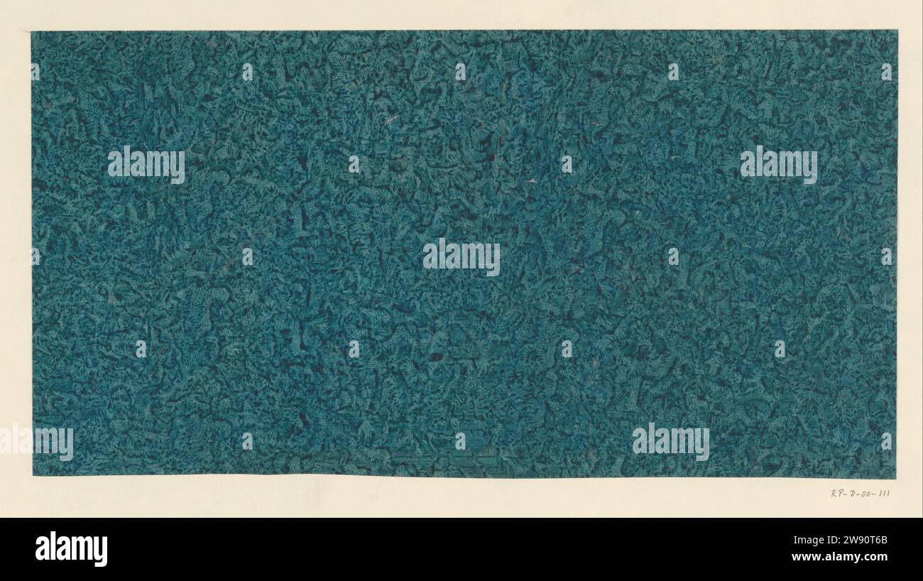 Advessed starch paper in blue, Anonymous, 1700 - 1900 paste paper paper ...