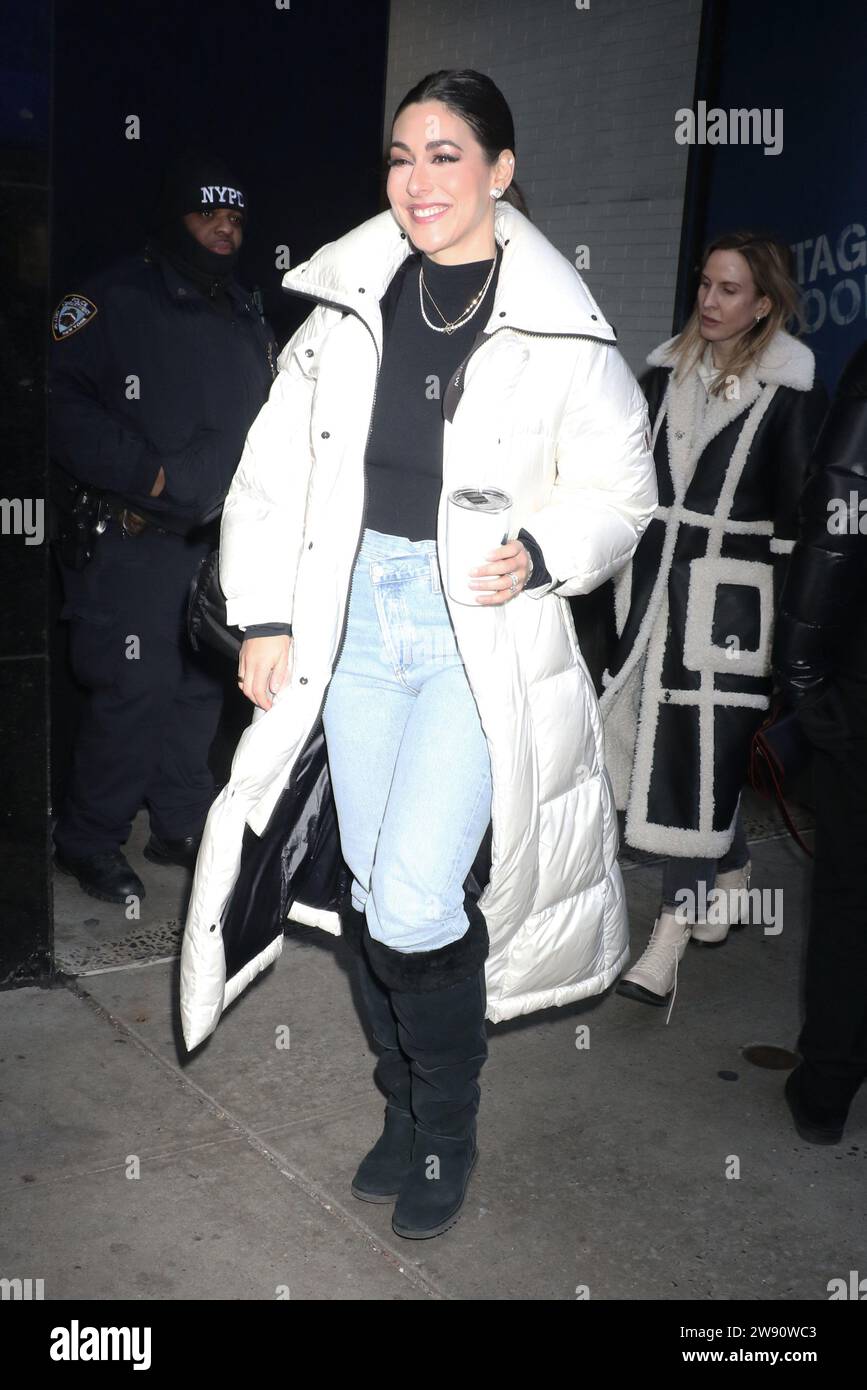 New York, USA. 22nd Dec, 2023. NEW YORK, NY - DECEMBER 22: Erielle ...