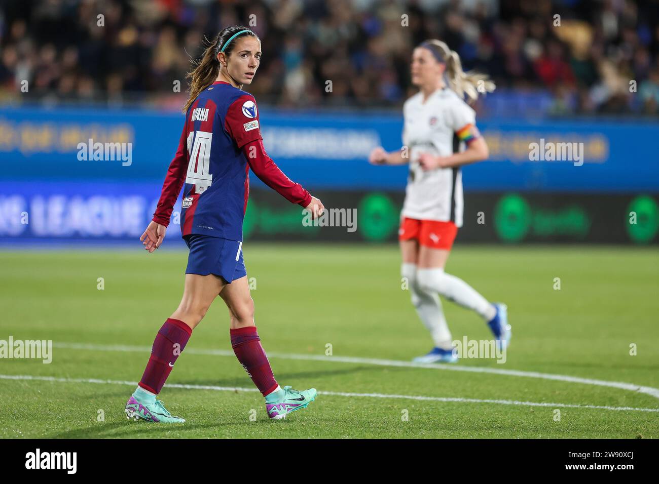 Barcelona, Spain. 21st, December 2023. Aitana Bonmati (14) of FC ...