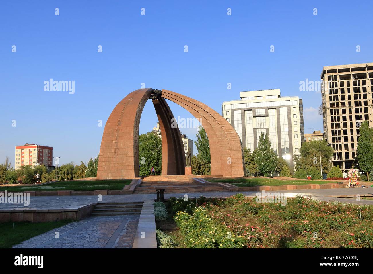 August 18 2023 - Bishkek in Kyrgyzstan, Central Asia: Victory Monument ...