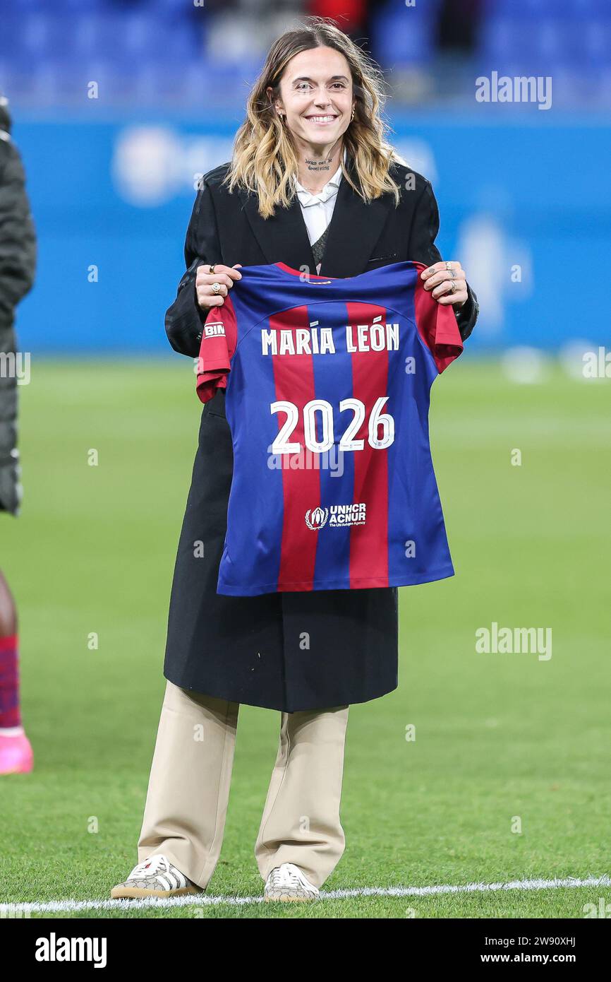Barcelona, Spain. 21st, December 2023. Mapi Leon of FC Barcelona seen ...