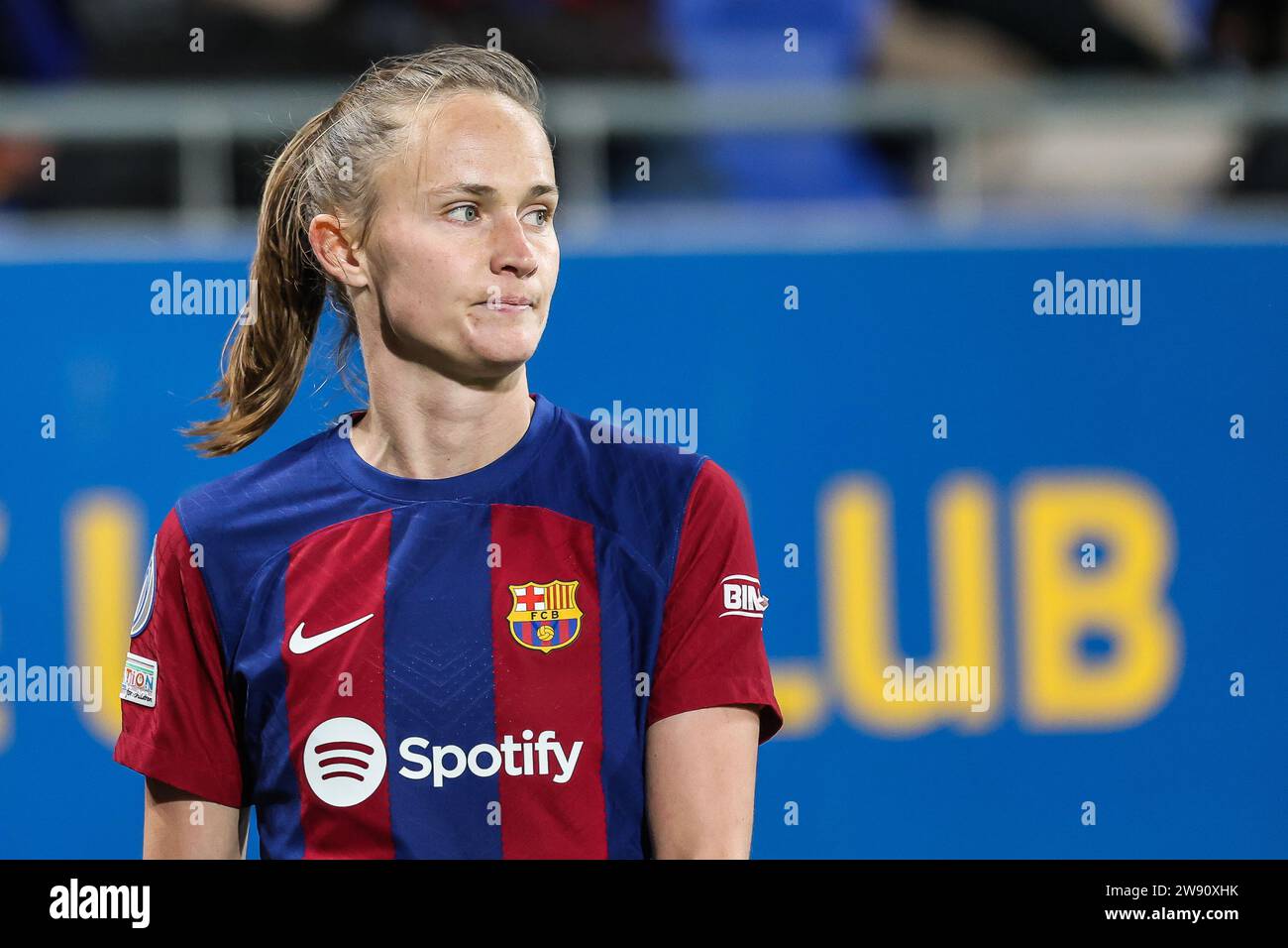 Barcelona, Spain. 21st, December 2023. Caroline Graham Hansen (10) of ...