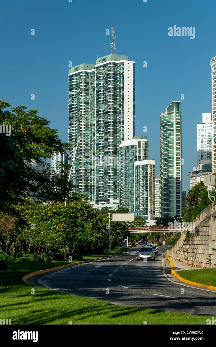 Balboa avenue in Panama city - stock photo Stock Photo - Alamy