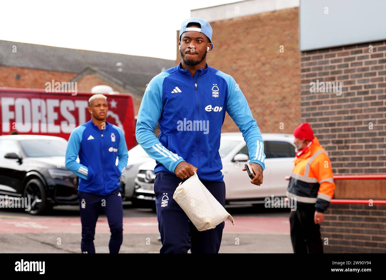 Nottingham Forest's Callum Hudson-Odoi arrives for the Premier League ...