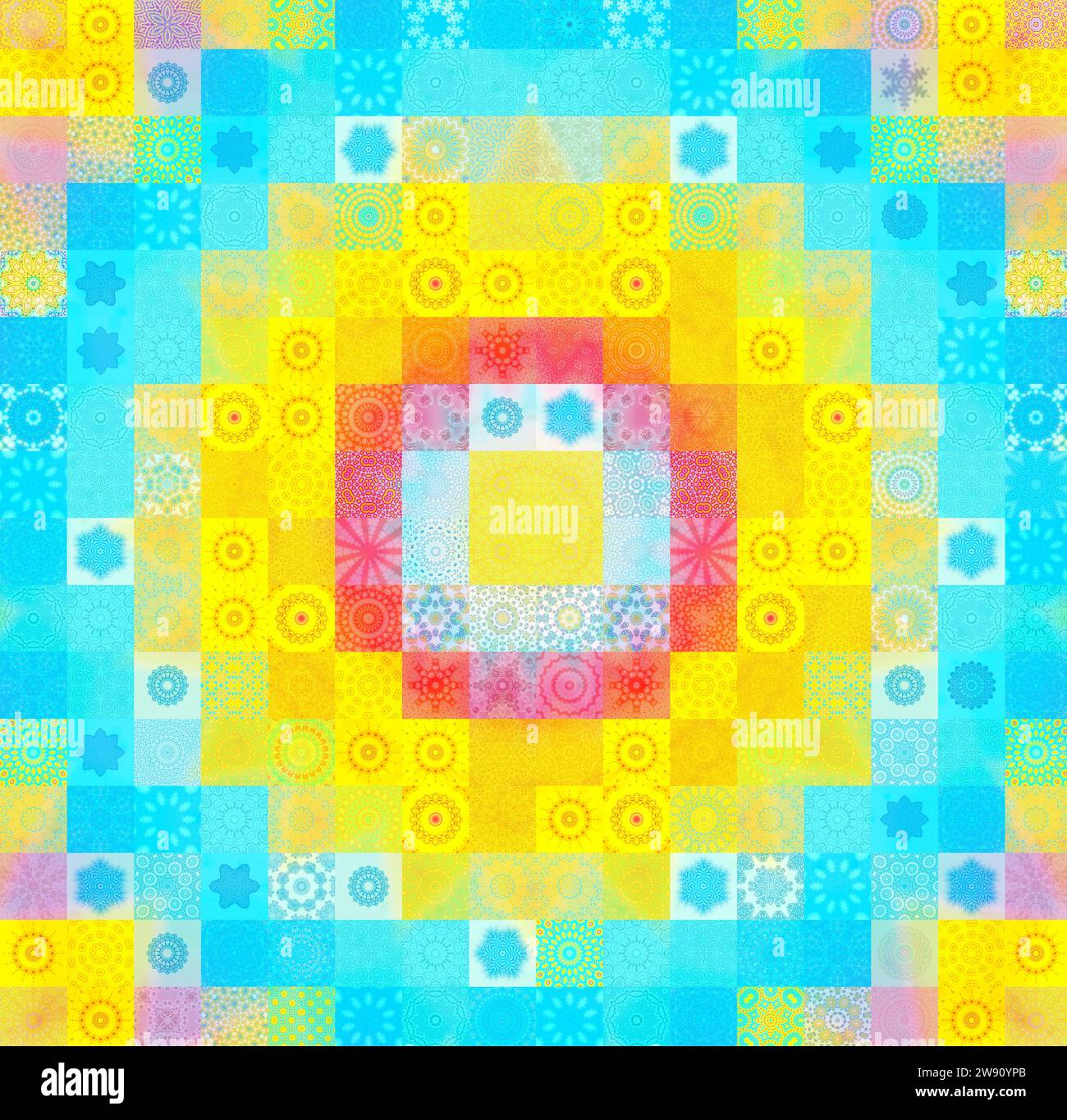 Color background with abstract bright mosaic pattern Stock Photo - Alamy