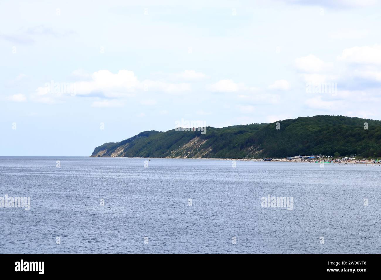 July 29 2023 - Misdroy, Miedzyzdroje in Poland: crowded beach on the ...