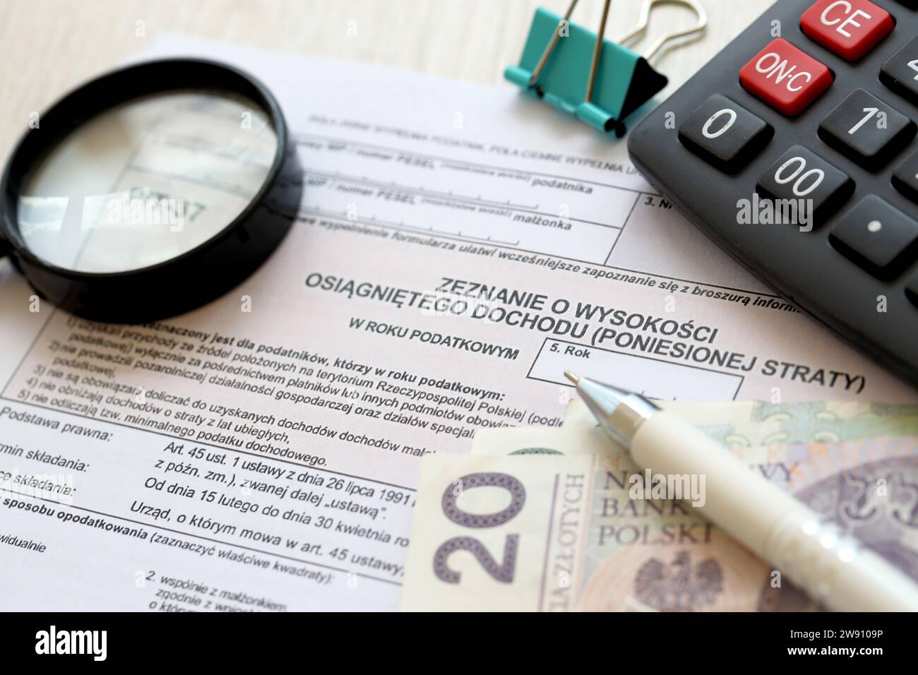 Declaration of the amount of earned income or incurred loss, PIT-37 tax ...