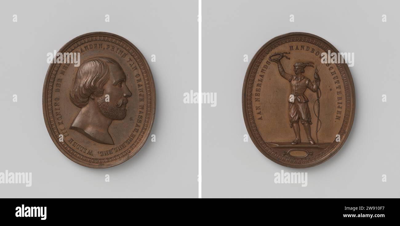 Neerlands Handboog Schutterijen, Penning in honor of William III, King ...