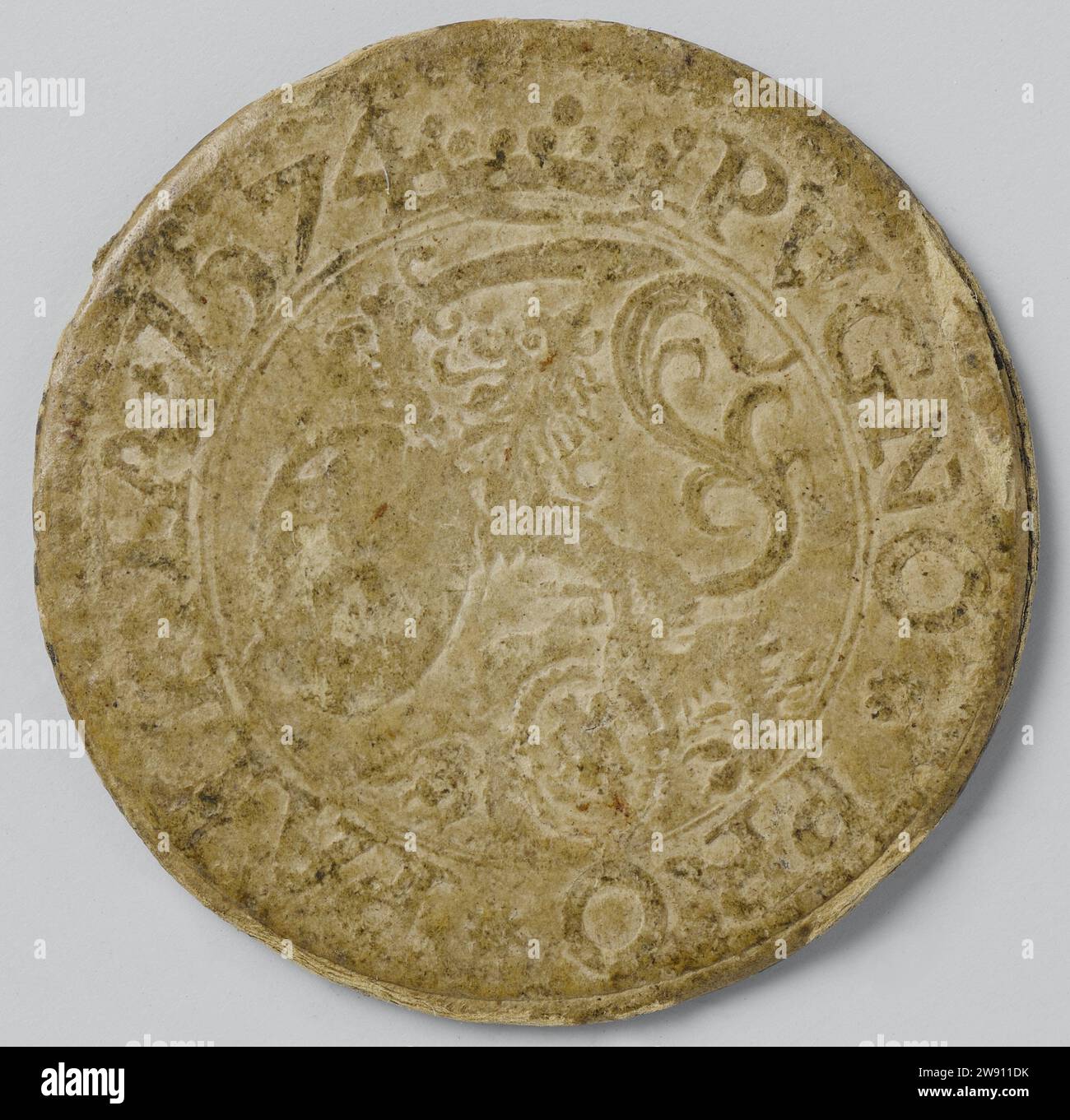Twelve emergency coins from Dutch cities, anonymous, 1573 - 1574 coin ...