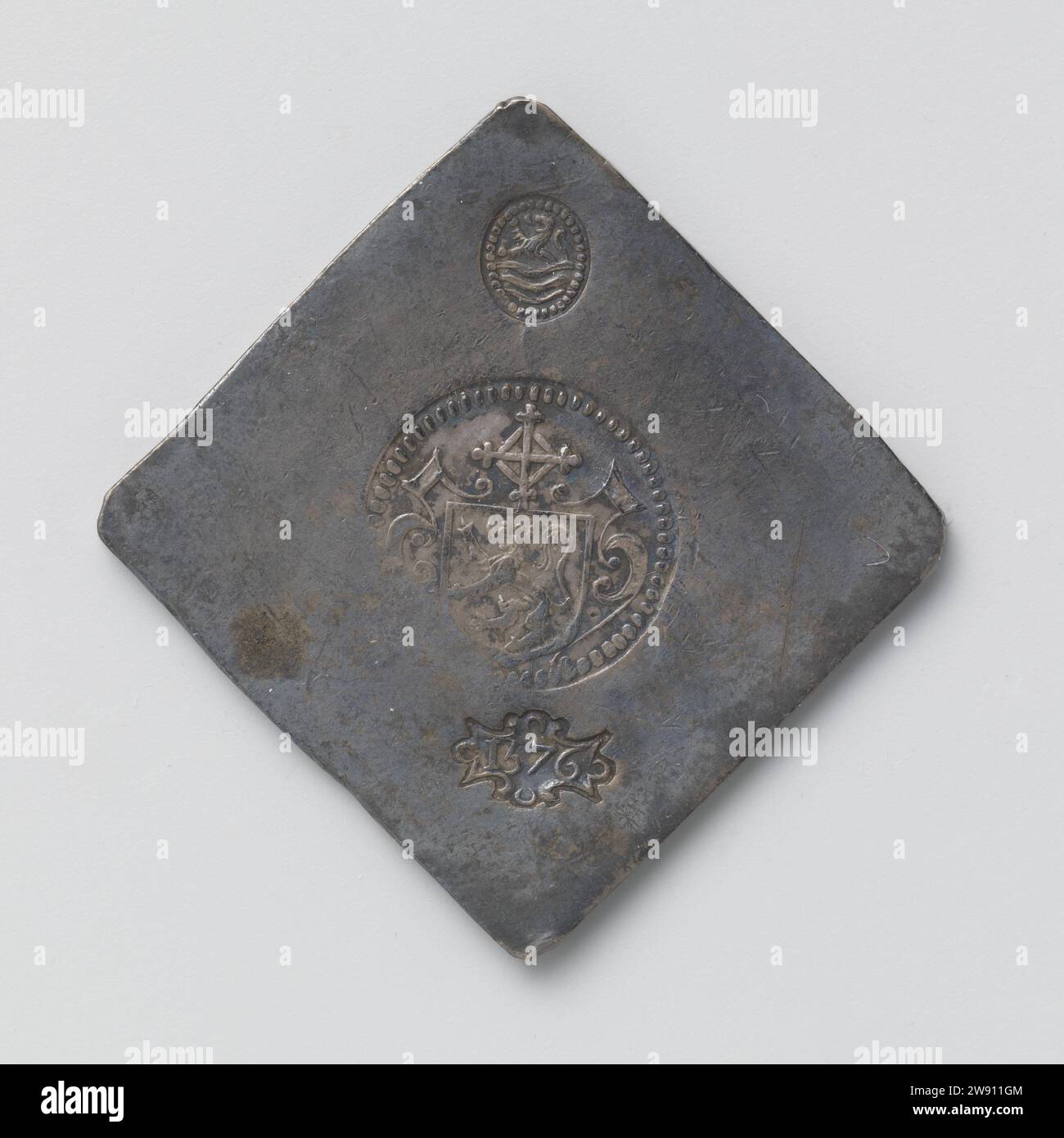 Twelve emergency coins from Dutch cities, anonymous, 1576 coin. siege ...