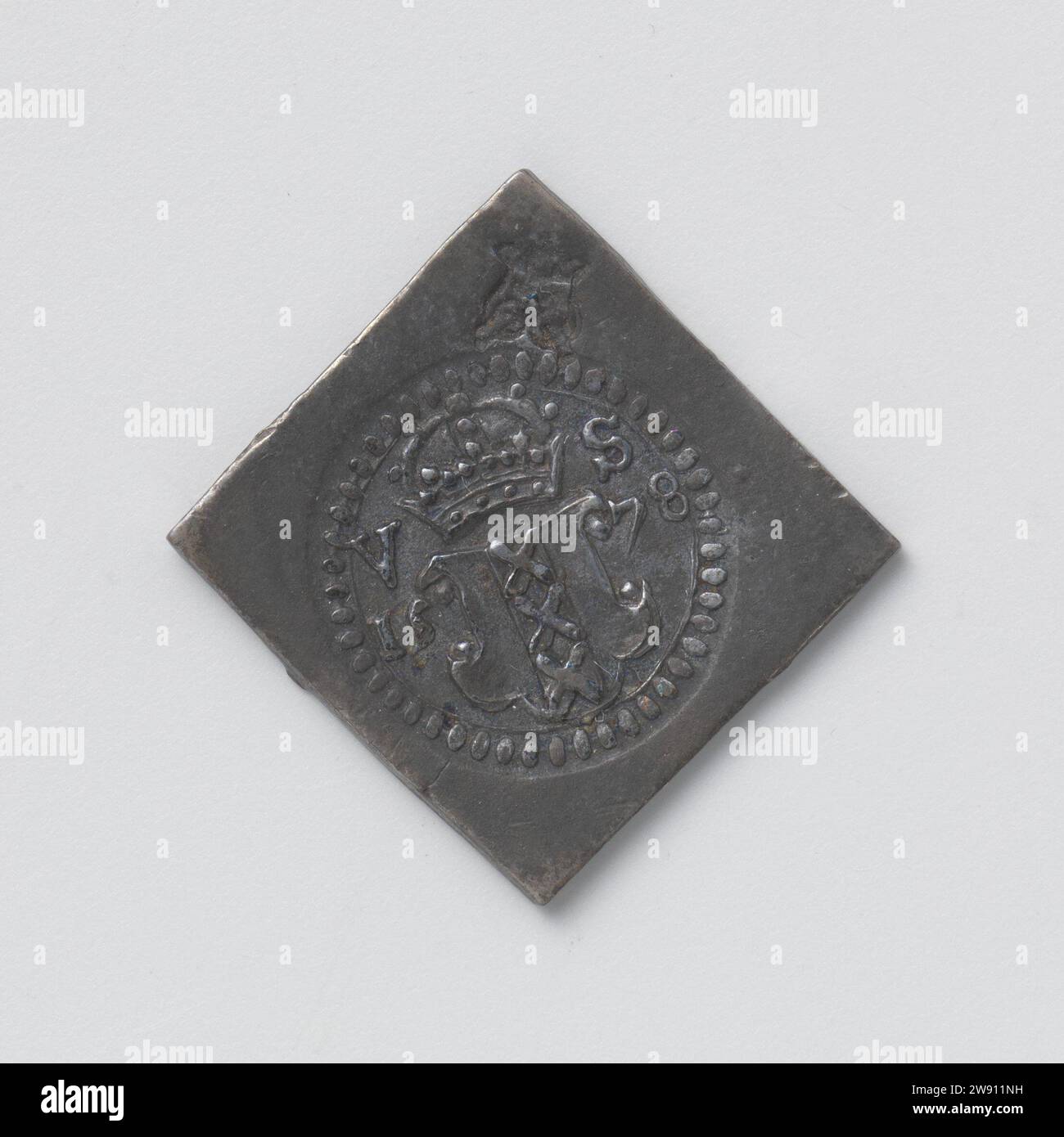 Five penny, emergency coin from Amsterdam, beaten during the siege from ...