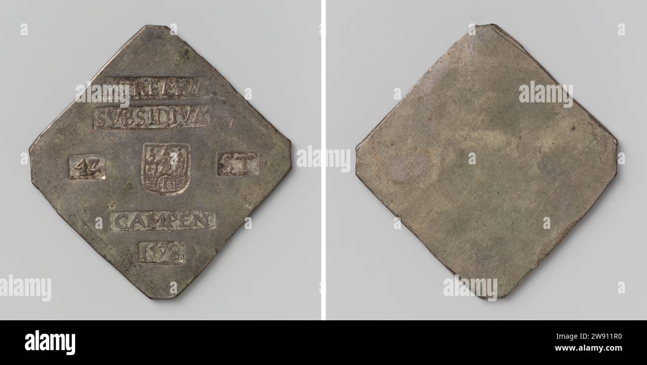 Forty -two Stuiver, emergency coin from Kampen, beaten to pay overdue ...