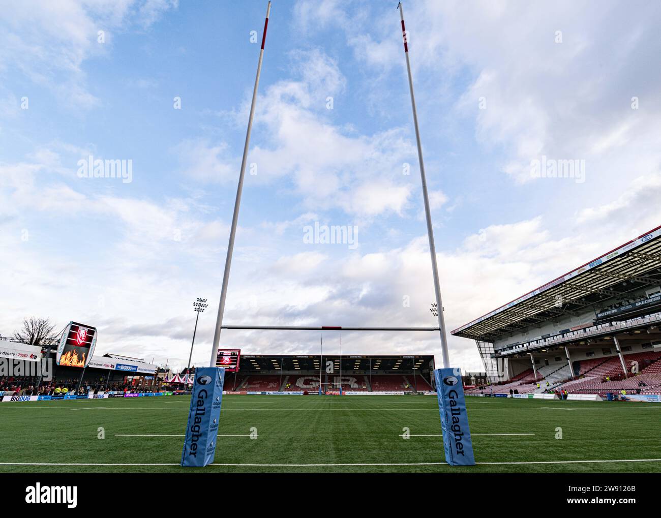 Kingsholm Stadium, Gloucester, Gloucestershire, UK. 23rd Dec, 2023 ...