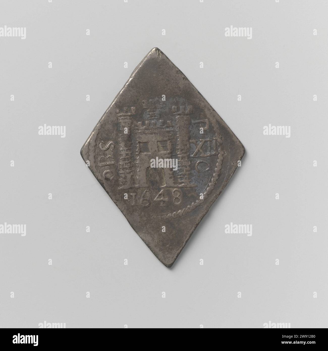 Shilling; twelve pence, emergency coin from Pontefract, from the siege ...
