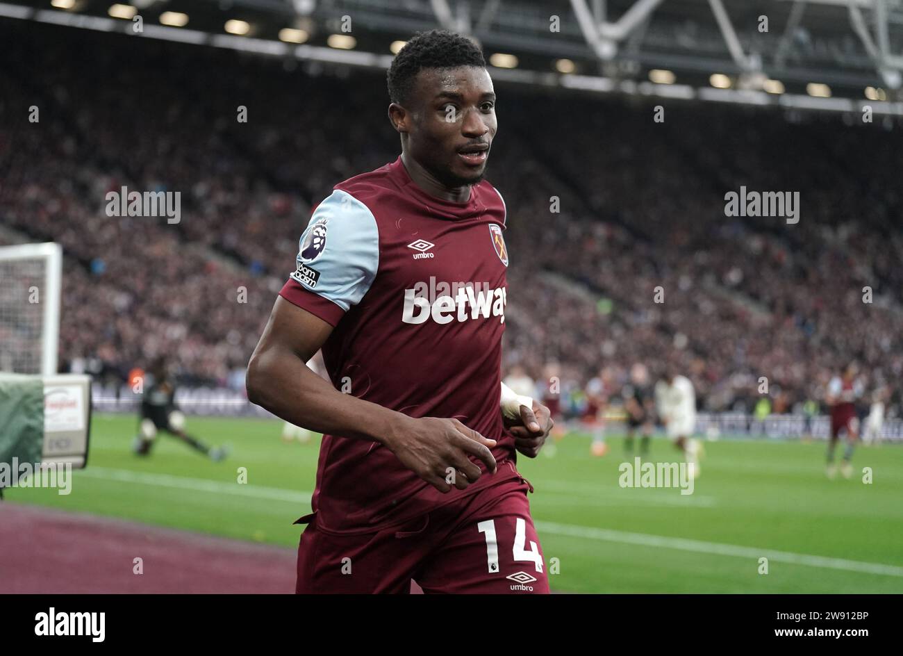 West Ham United's Mohammed Kudus celebrates scoring their side's second ...
