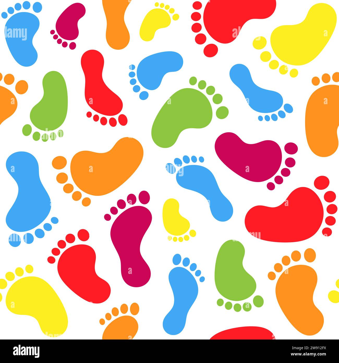Seamless pattern with human footprints Stock Vector Image & Art - Alamy