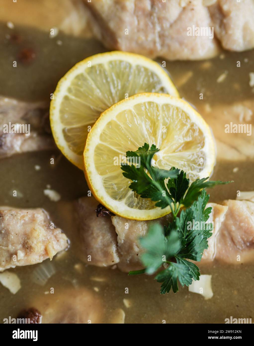 Fish with lemon Stock Photo - Alamy