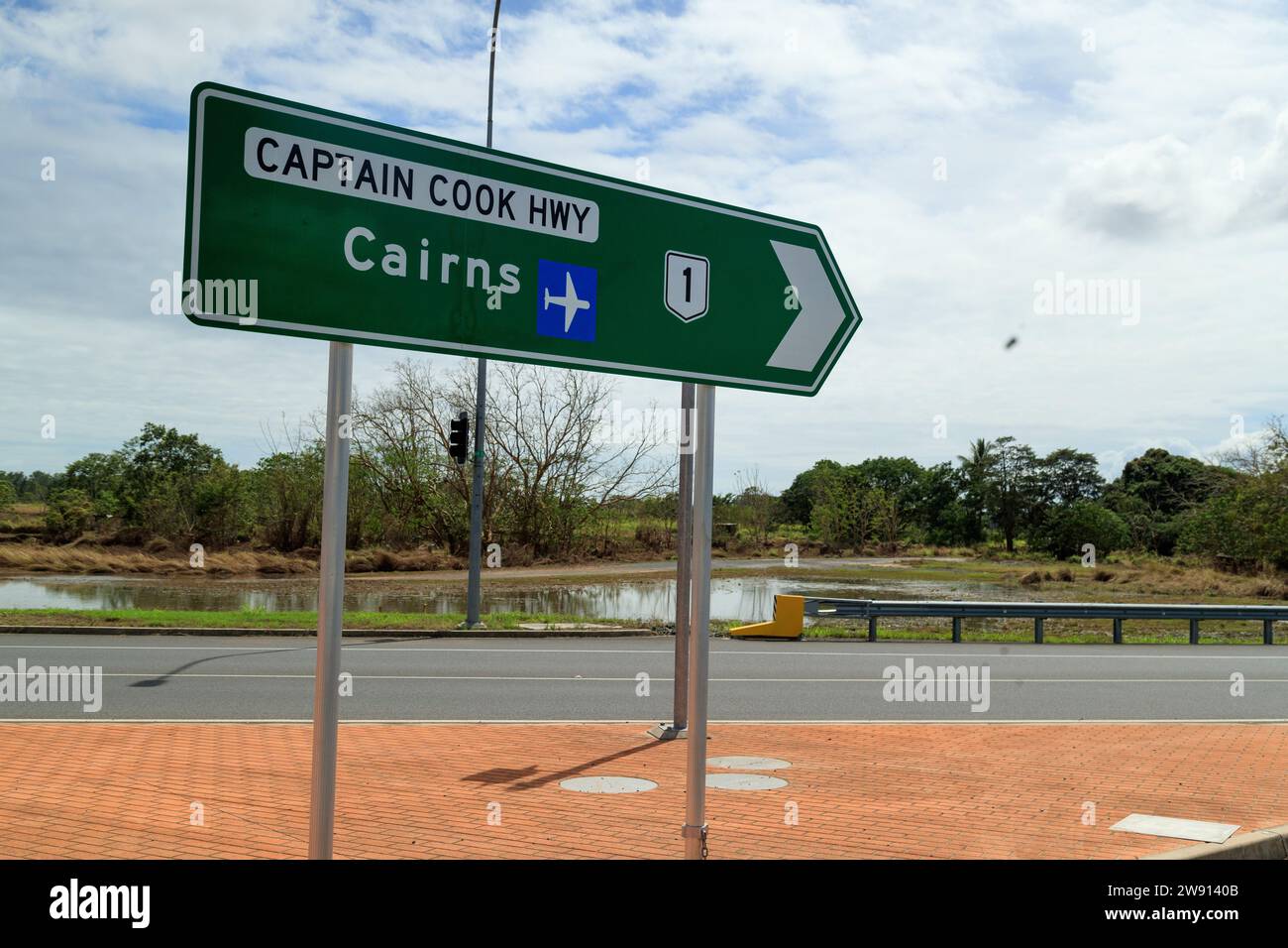 Cairns, Australia. 21st Dec, 2023. Sections of the Captain Cook Highway ...