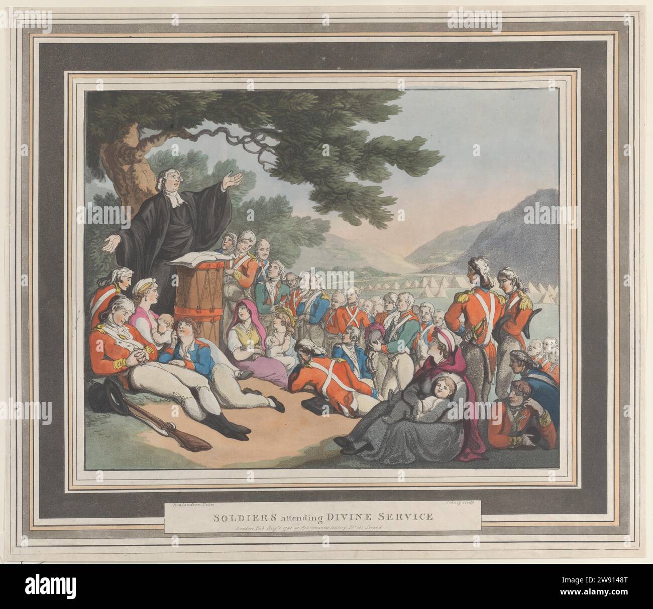 Soldiers Attending Divine Service 1959 by Heinrich Joseph Schutz Stock ...