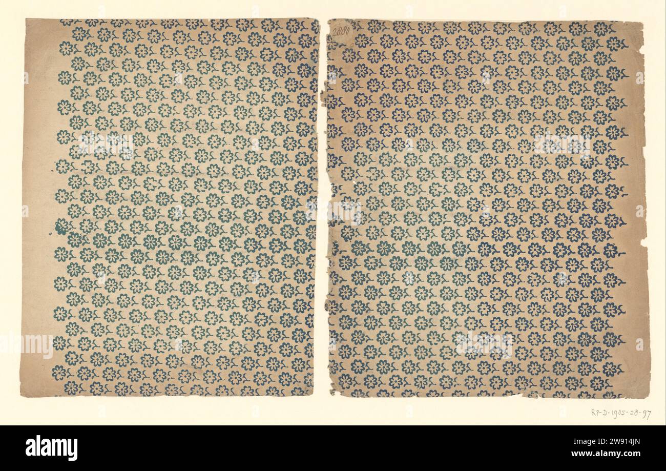 Two blades with flow patterns, Anonymous, 1750 - 1900 Two sheets with ...