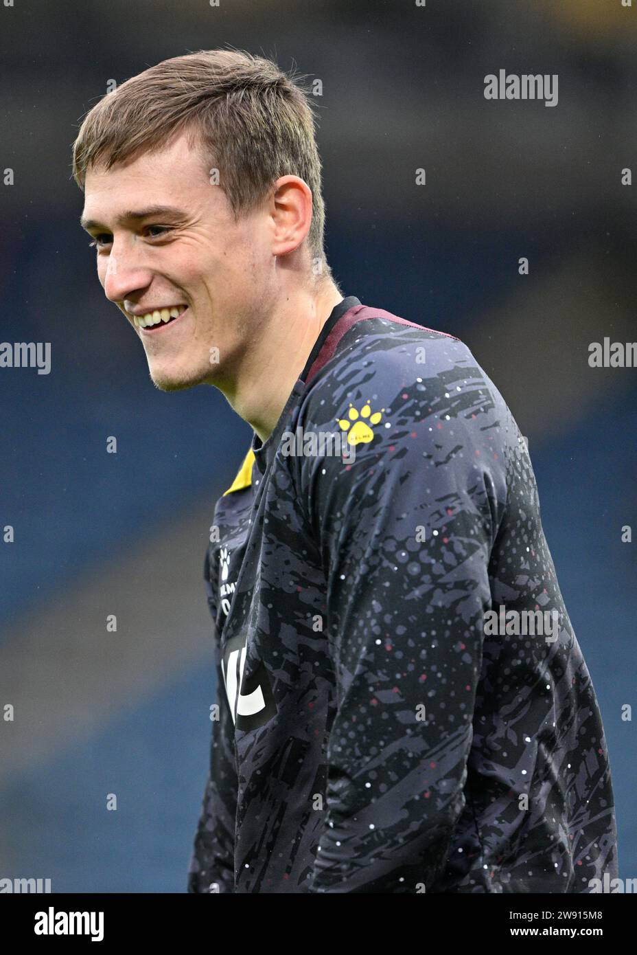 Mileta Rajović 9# of Watford Football Club warms up ahead of the match ...